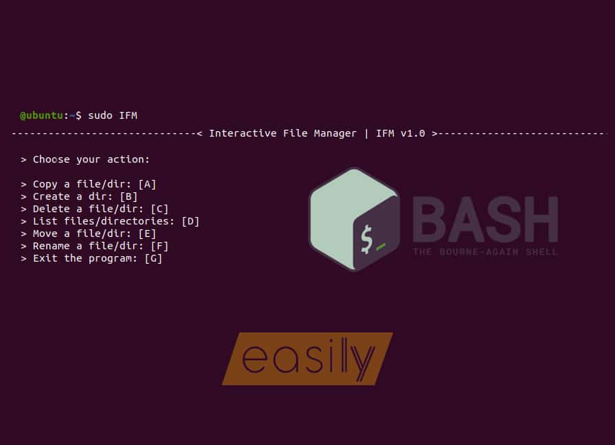 IFM, a Linux-based Interactive File Manager - easillyy